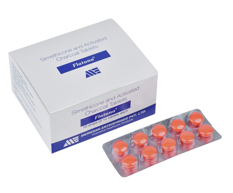 Flatuna Tablets - anti-flatulent with activated charcoal