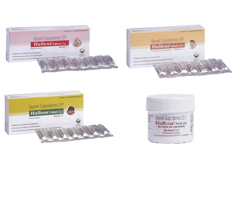 Hallens Glycerin Suppositories - Infant, Child & Adult